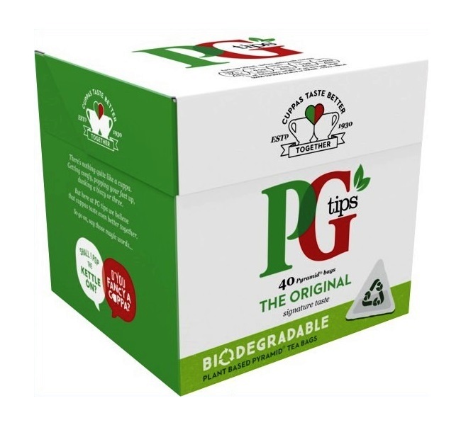 Tè nero in foglie - PG Tips 40 bustine (116 g.) - €2.99 : Asia-Market ...